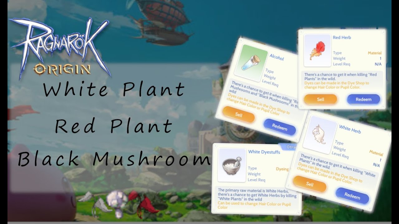 White Plant Guide Ragnarok Origin Global - YouTube