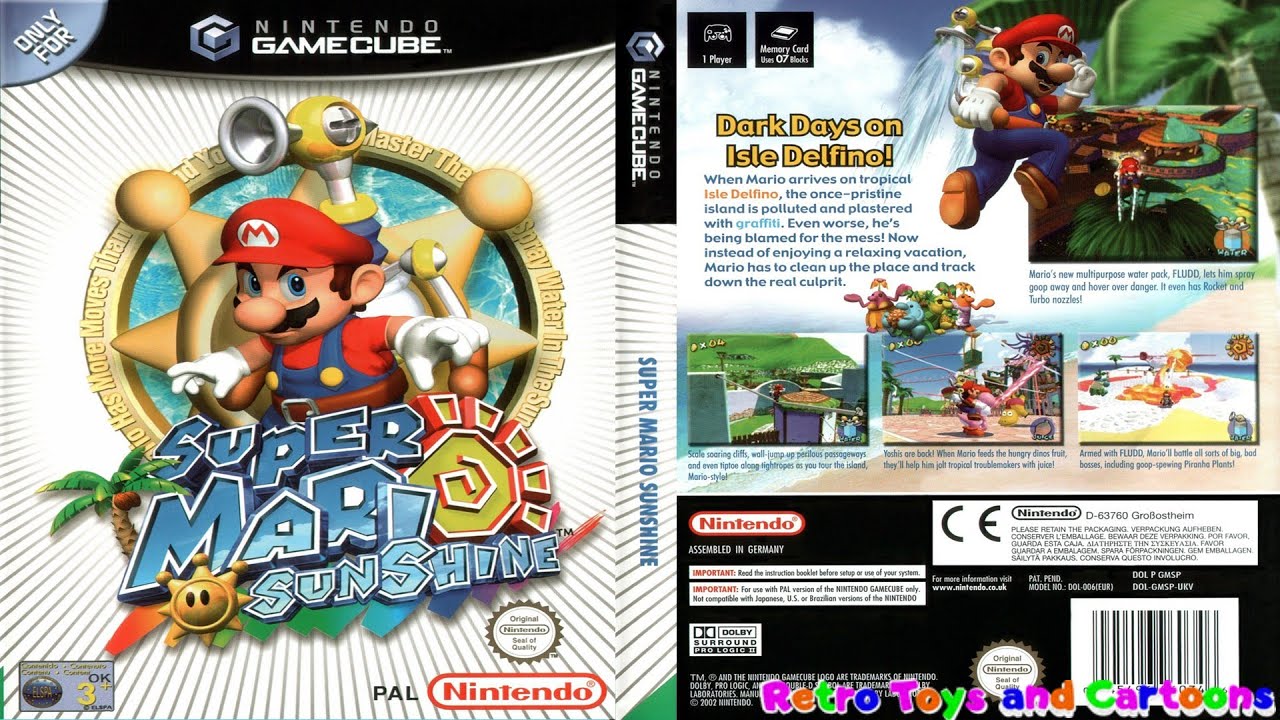 Super Mario Sunshine Nintendo GameCube Commercial Retro Toys and ...