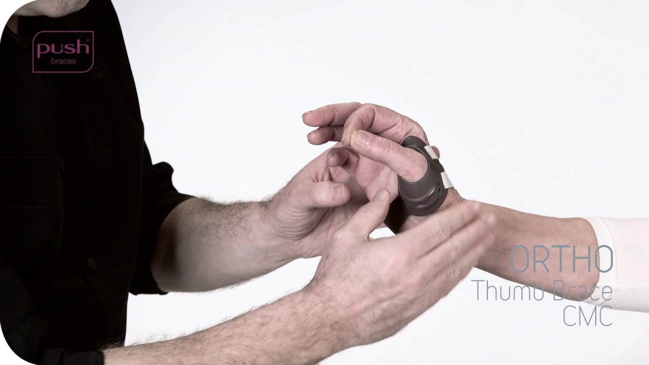 Push ortho Thumb Brace CMC instruction for Doctors and medical ...