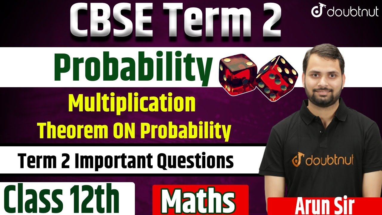 Probability | Multiplication Theorem on Probability | Important ...