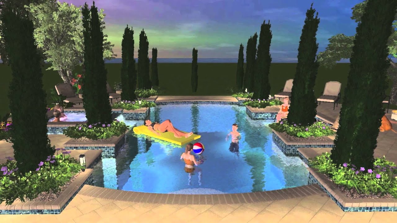 Tuscan Pool Oasis Design - YouTube