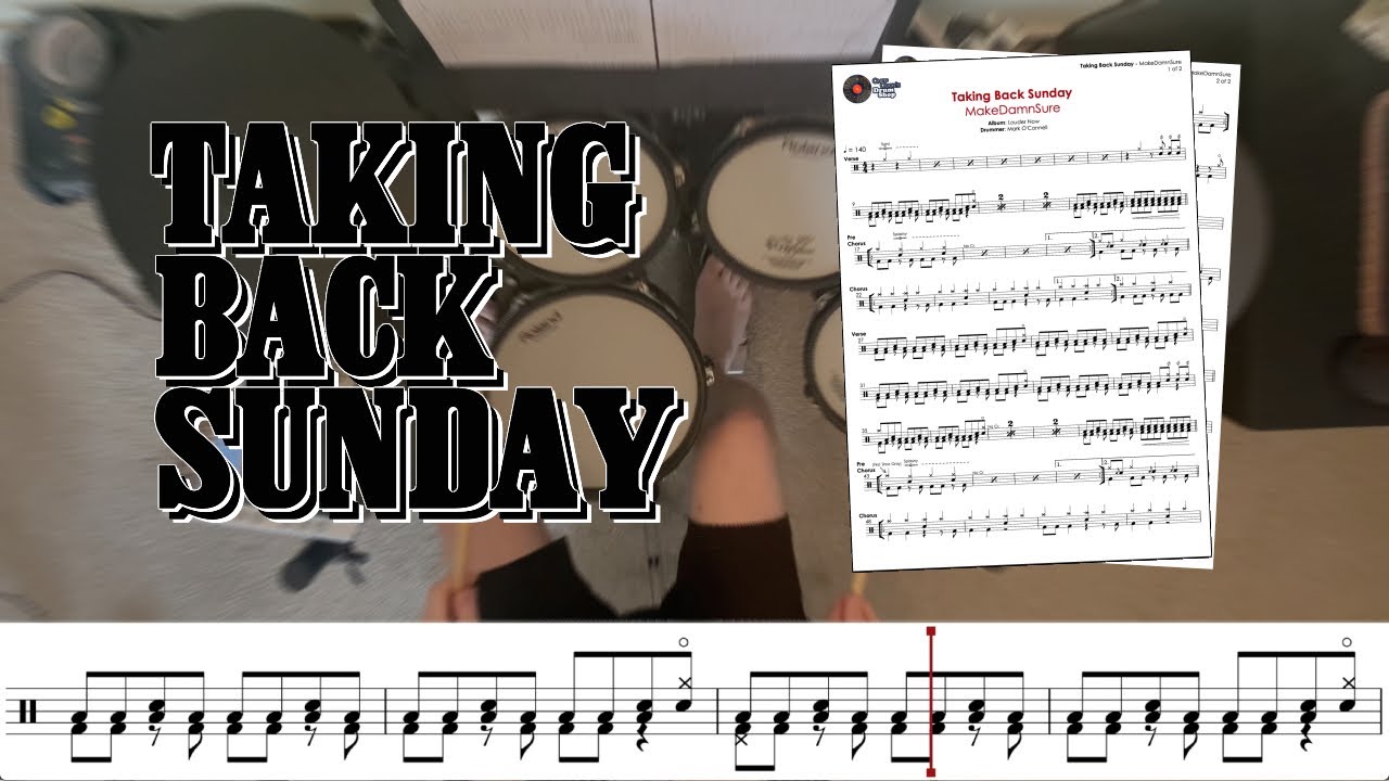 Taking Back Sunday - MakeDamnSure - Transcription Available - Drum ...
