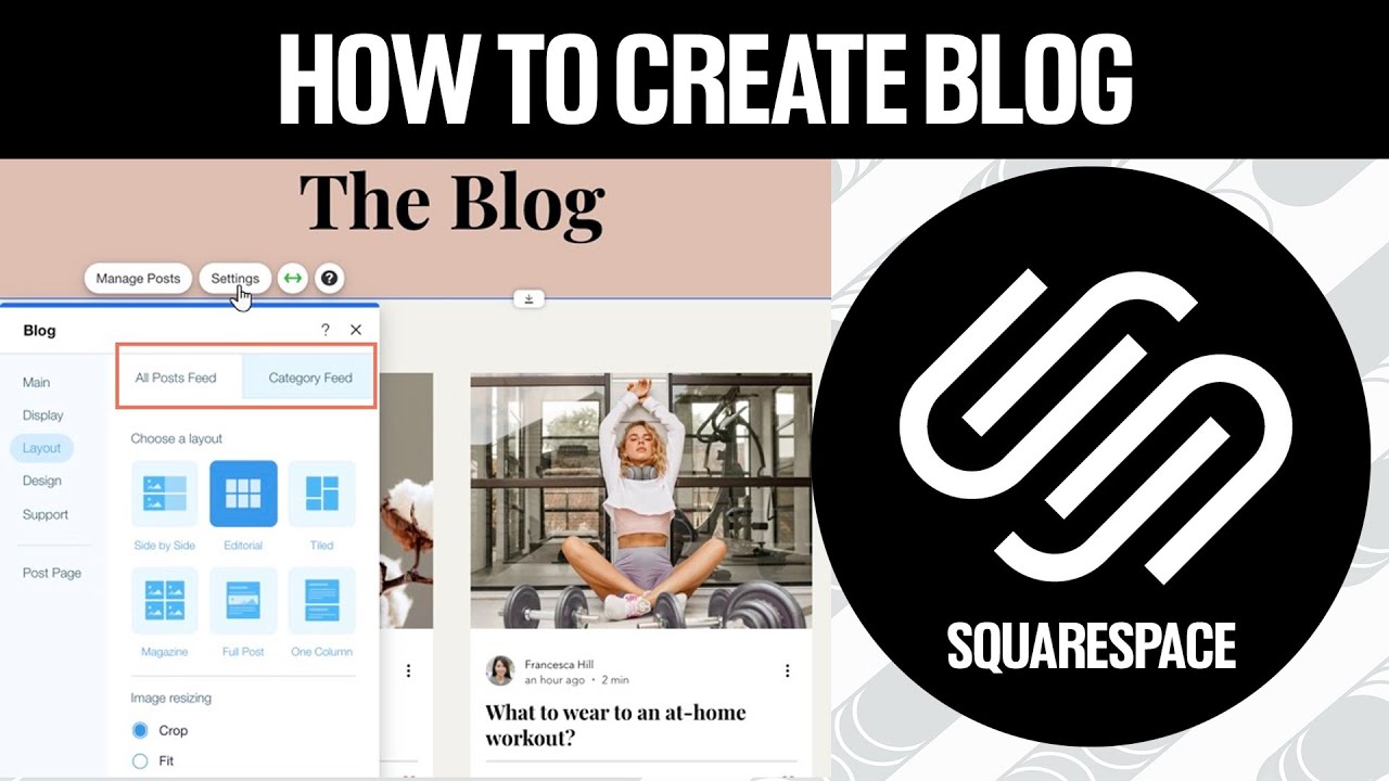 How To Create Your Blog On Squarespace 2025 Tutorial - YouTube