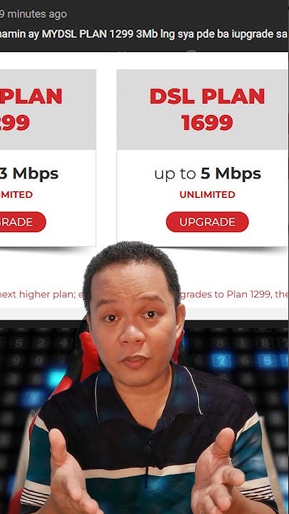 PLDT DSL PLAN 1299 5Mbps UPGRADE to PLDT Fibr 1299? #kuyait #pldt #pldthomefibr - YouTube