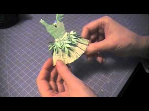 Paper Couture 8: Green Fairy Paper Dress - YouTube