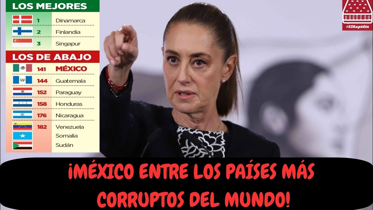 ¡MÉXICO ENTRE LOS PAÍSES MÁS CORRUPTOS DEL MUNDO! #ElRapidínEnVivo 11 ...