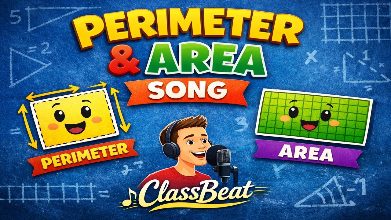 Perimeter and Area Song | Math Song for Kids | ClassBeat Lyric Video ...