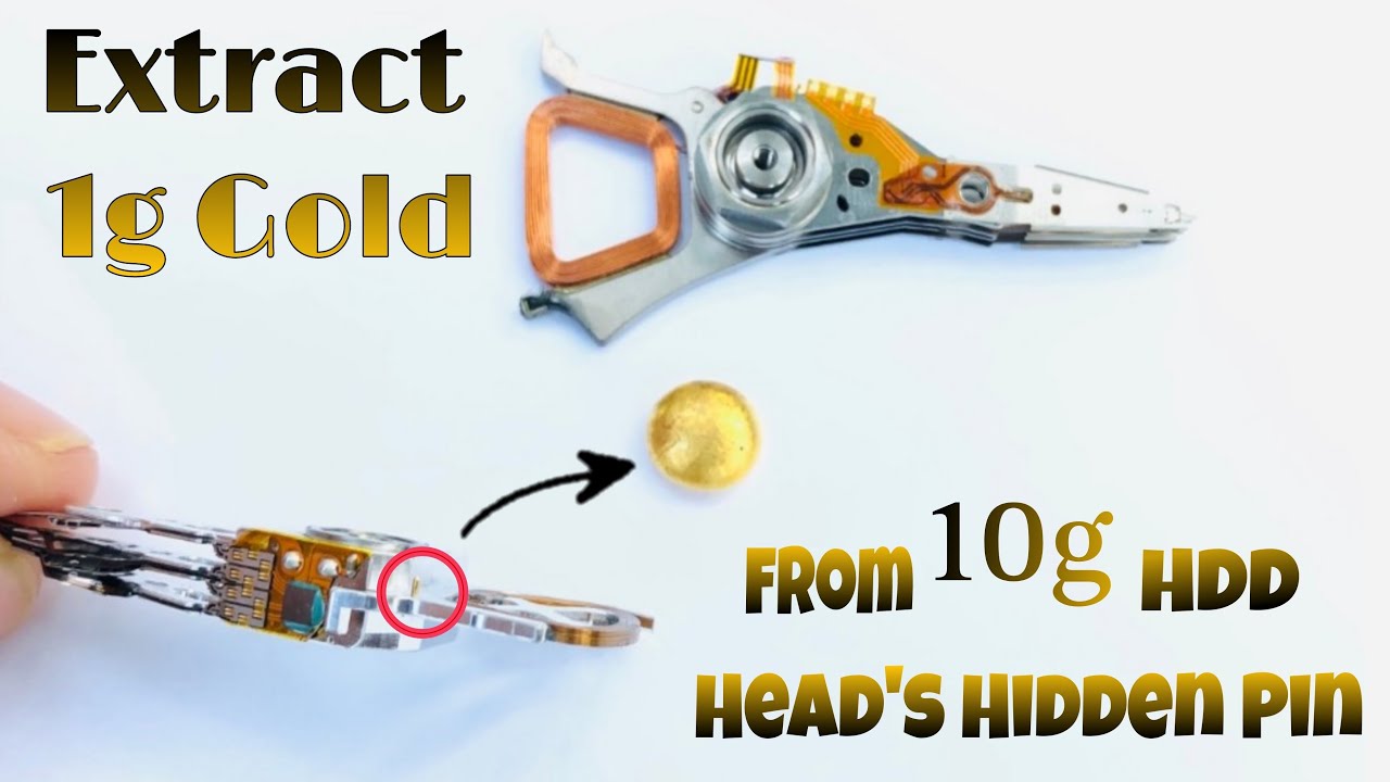 Very High Quantity Hidden Gold from HDD(Hard Disk Drive) Heads - YouTube