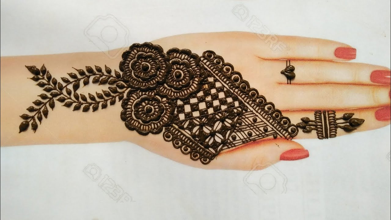 Unique And Easy Mehedi Design πΈ Youtube