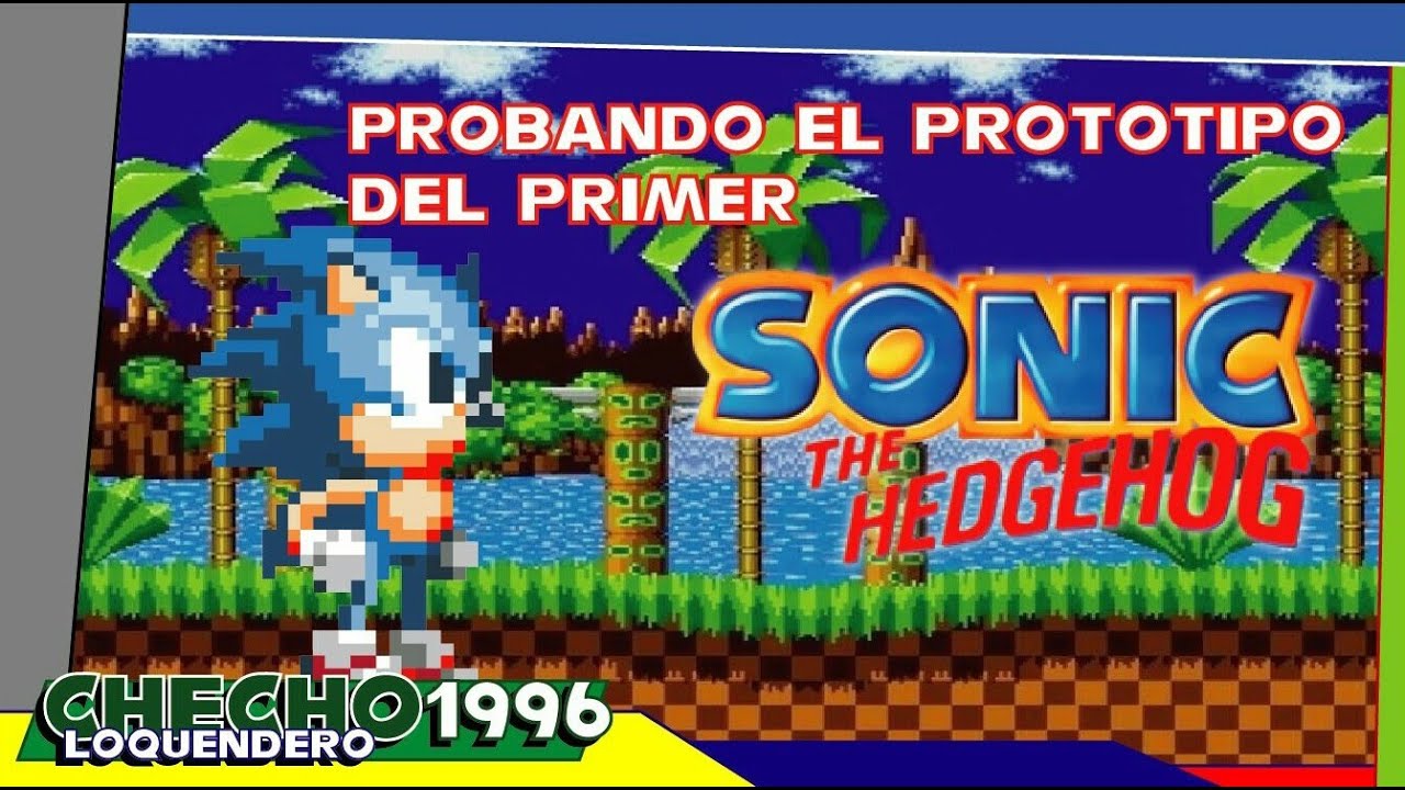 Probando el prototipo del primer juego de Sonic de SEGA Génesis. (fecha ...
