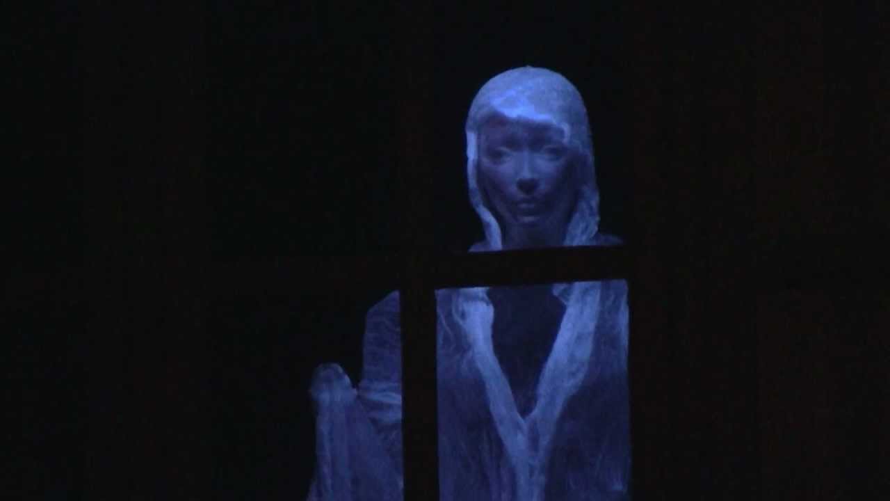 Flying Crank Ghost in window under blacklight 2011 - YouTube