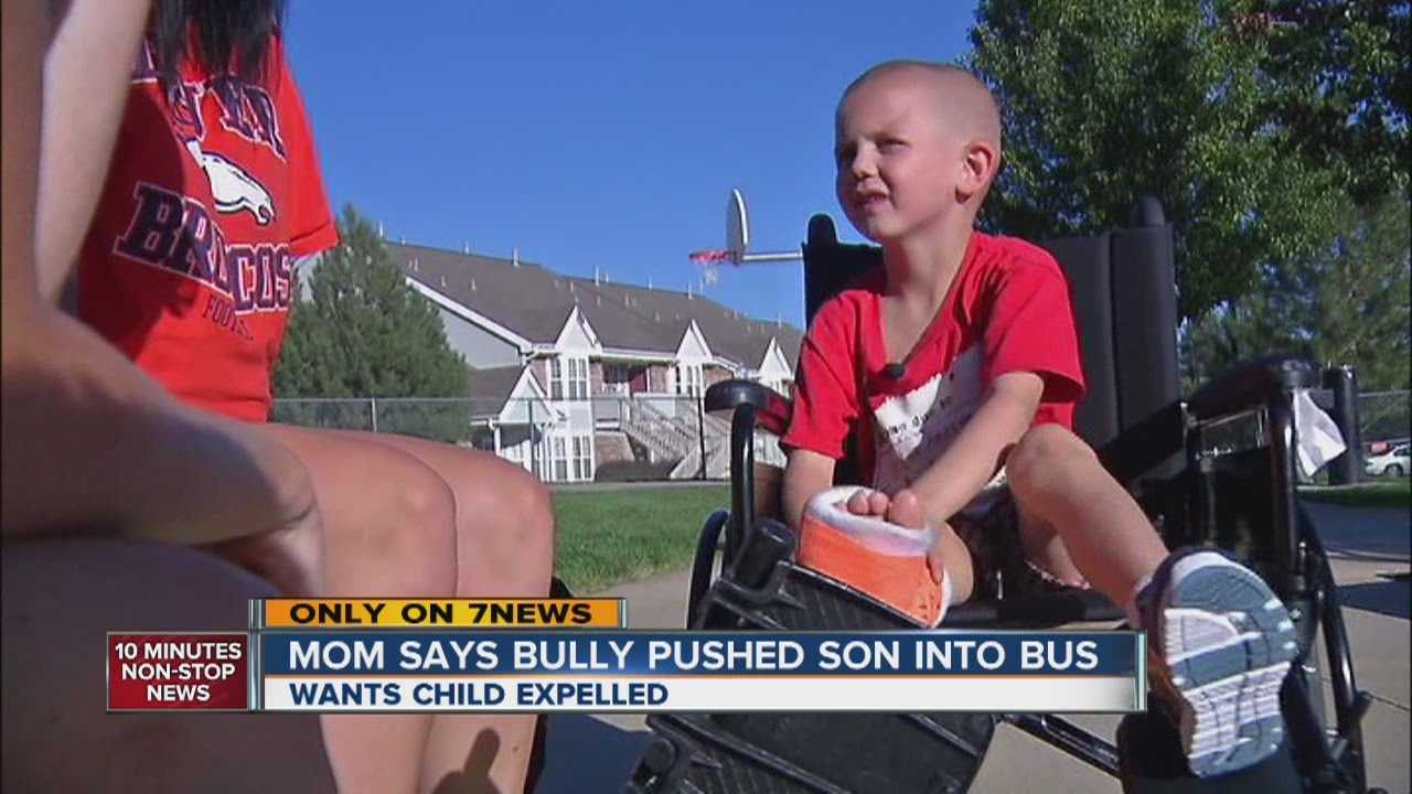 Kindergartner: Bully pushed me under school bus - YouTube