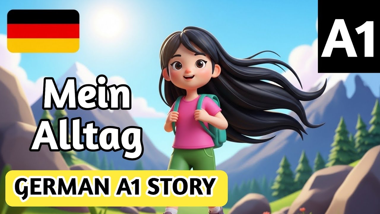 LEARN GERMAN | Easy German A1 Story | mein Alltag (My Daily Life) - YouTube