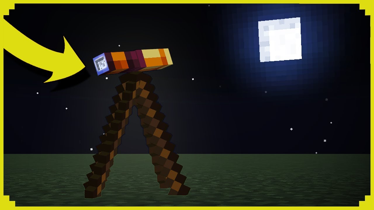 🦊Como fazer um TELESCÓPIO no MINECRAFT - YouTube