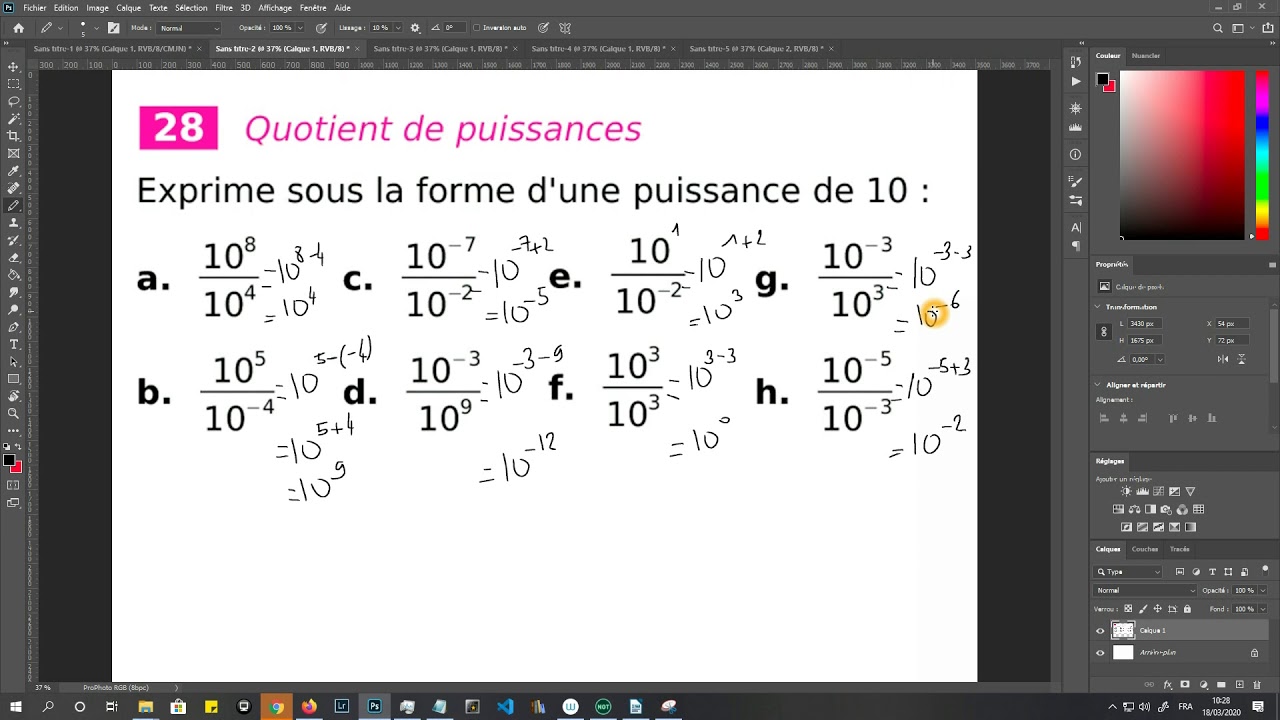 Puissances 2/4 - 4e - Maths - Confinement 2020 - YouTube