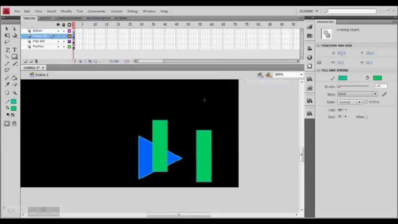 Play and Pause Buttons in Adobe Flash | ActionScript 3 - YouTube