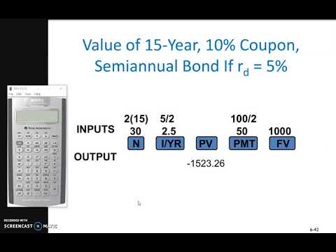 Calculating price of a semi-annual coupon bond using BA II Plus ...