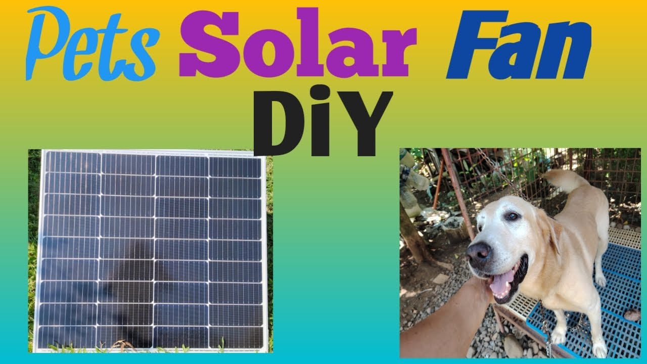 Pets fan solar powered - YouTube