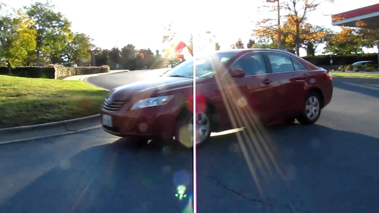 Woman runs over cone at McD's - YouTube