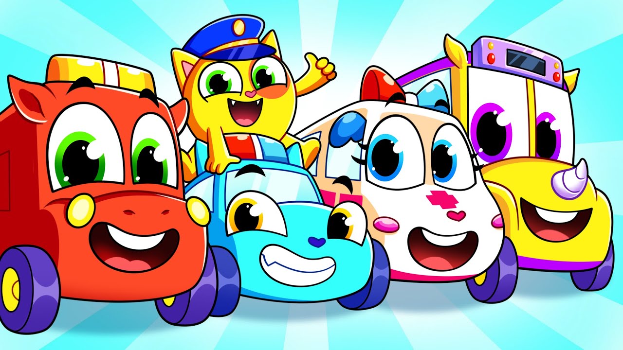 Where is my Car? 🚓🚑 Jobs and Special Vehicles 🚜🏗️ | Kids Songs by Baby ...