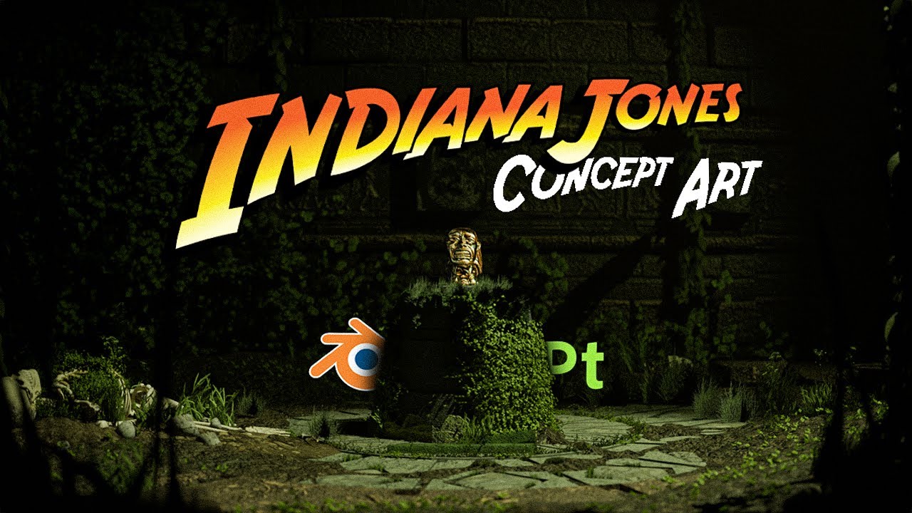 Indiana Jones Time lapse Environment Concept #indianajones #3d ...