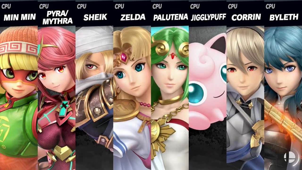 Super Smash Bros. Ultimate - MarioFan2021 Main Girls - YouTube
