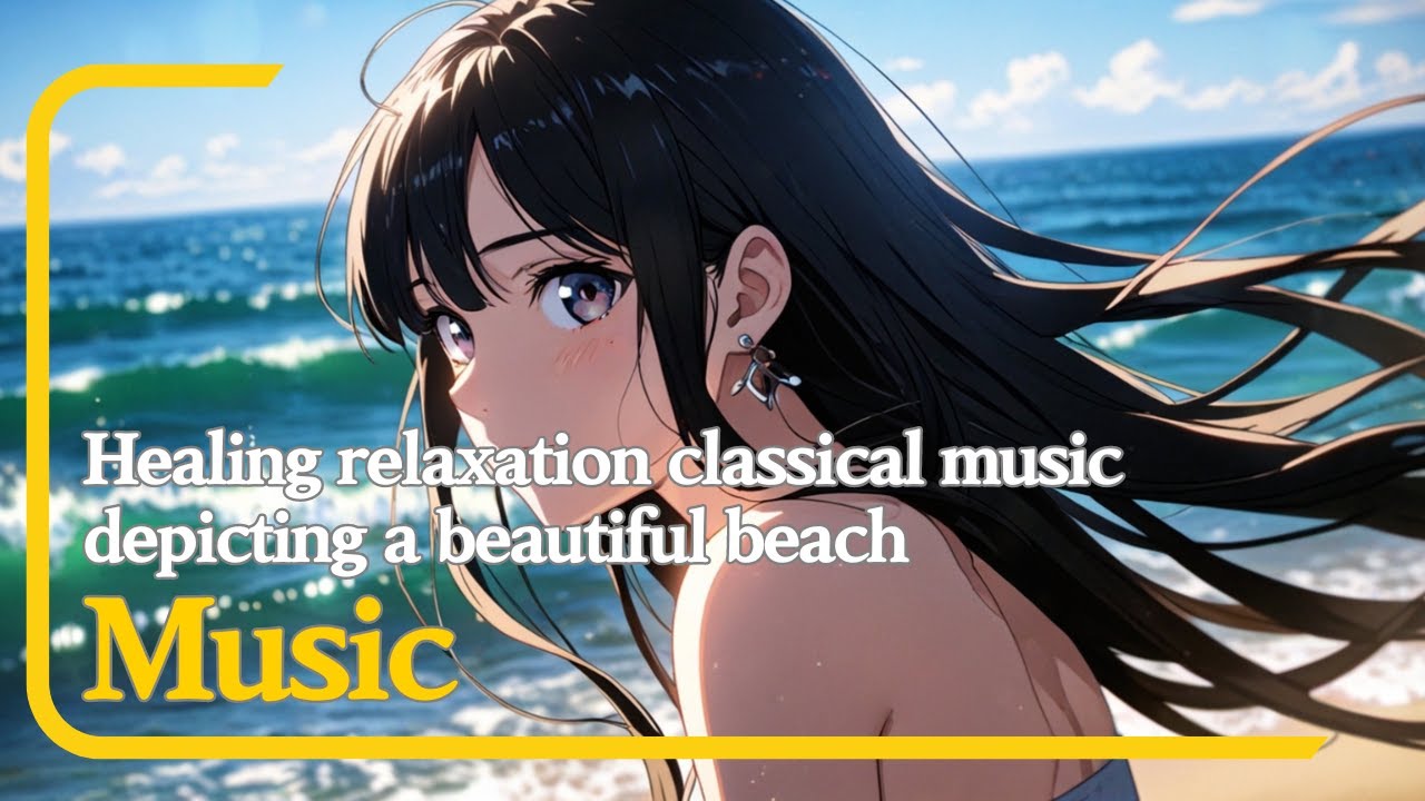 259. Healing relaxation classical music depicting a beautiful beach ...