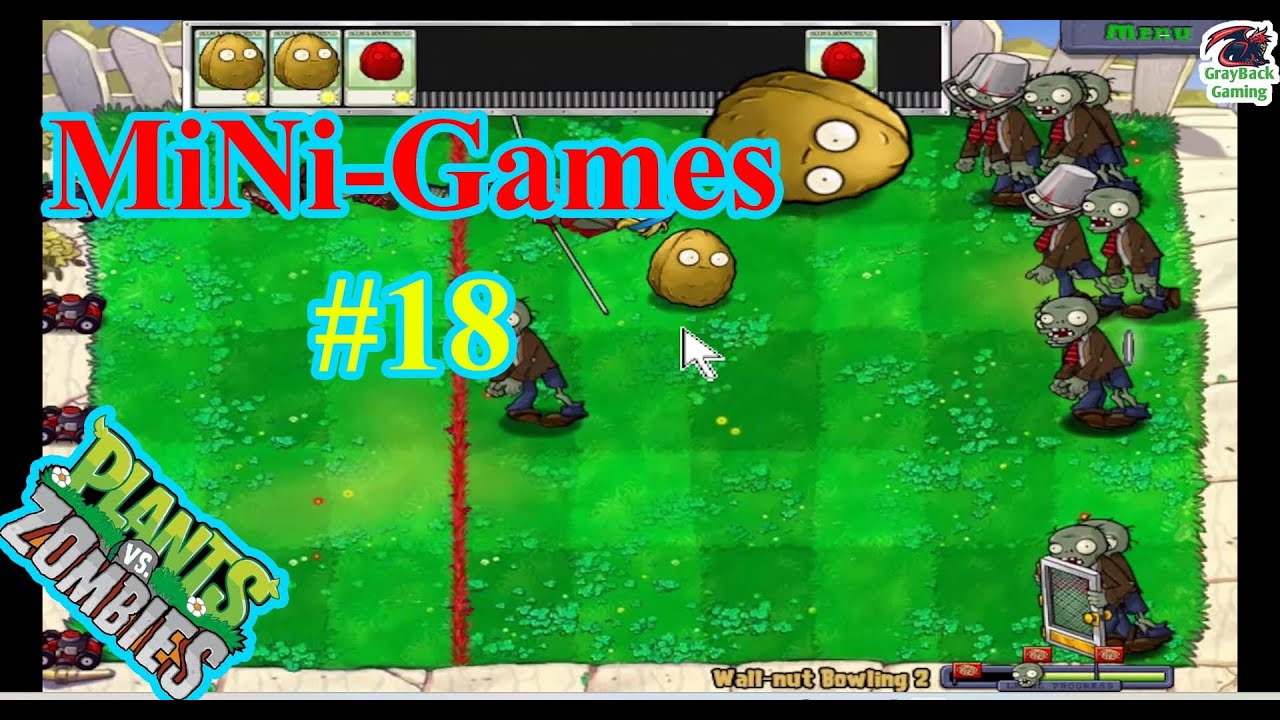 [PC] Plant vs Zombies - MINI Game Map 18 - YouTube