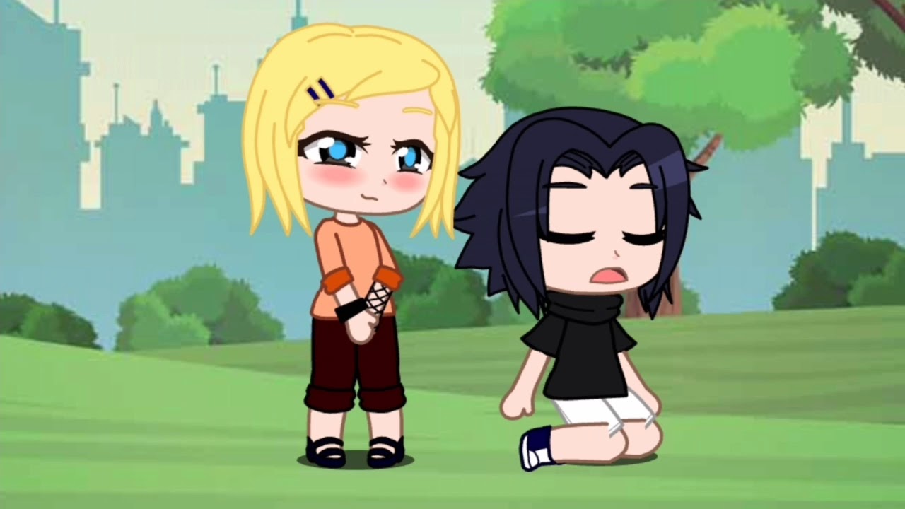 {MeMe} tchau pipoca? Sasuke/ Ino 🍙 gacha club 🍙 - YouTube