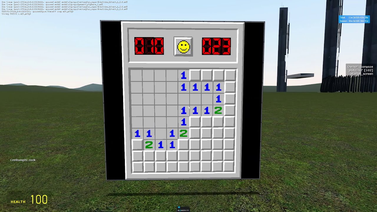 [Gmod Starfall] Minesweeper Game - YouTube
