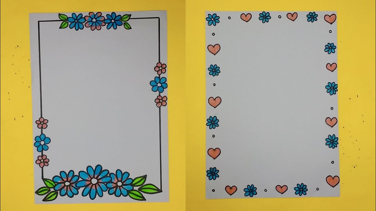 2 Easy Border Designs/A4 Sheet/Project Work Designs/Assignment Front ...
