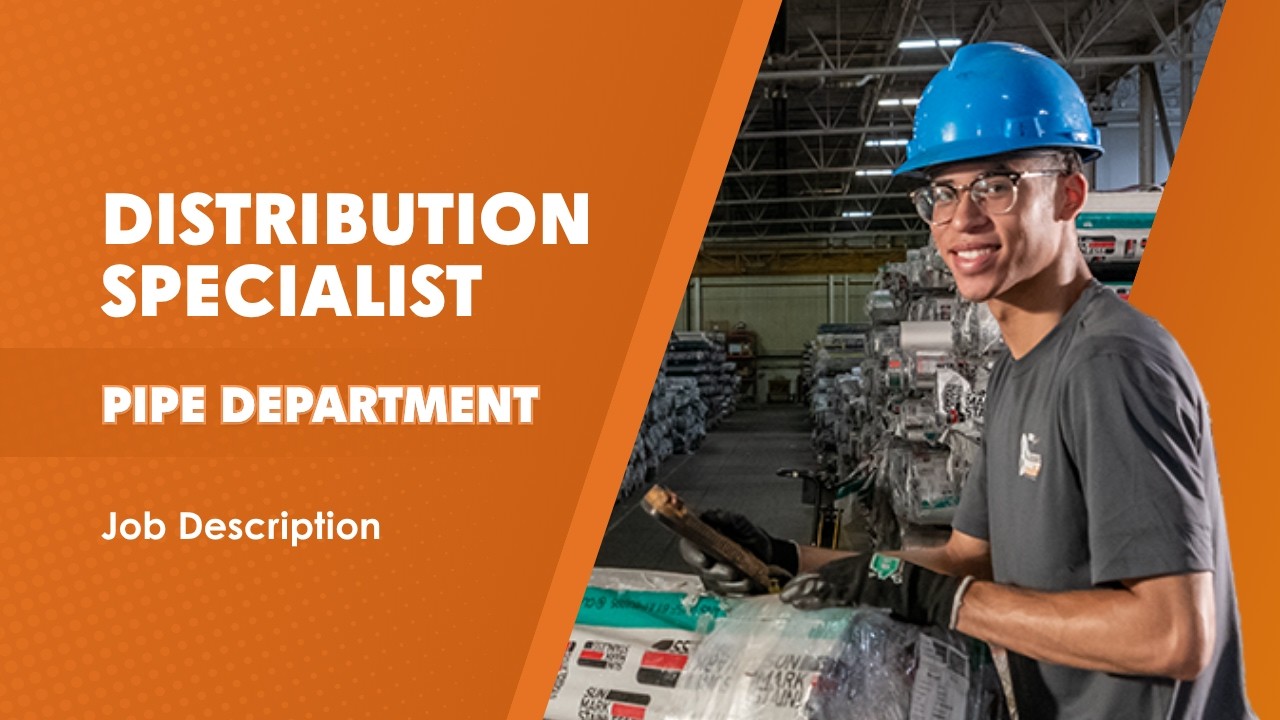 Cleveland Ohio - Distribution Specialist (Pipe) Job Description with ...