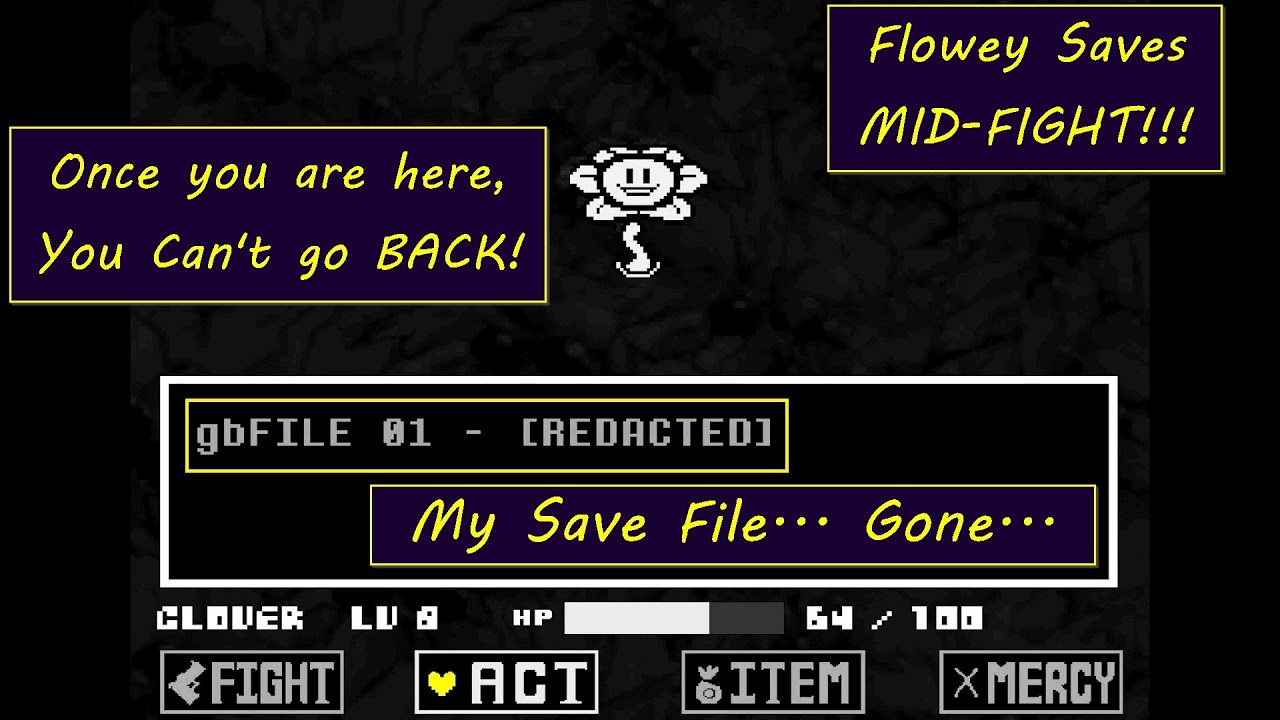 Flowey Saves in Mid Battle! - [UTY] - YouTube