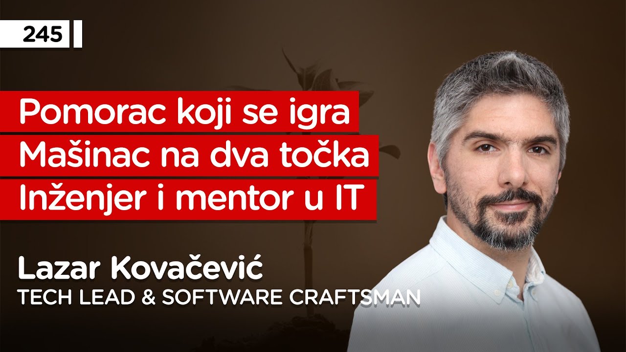 Lazar Kovačević, tech lead & software craftsman - Pojačalo podcast EP 245 - YouTube