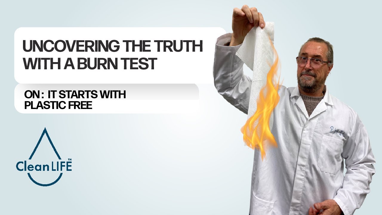 Uncovering the TRUTH about plastic wipes with a burn test - YouTube
