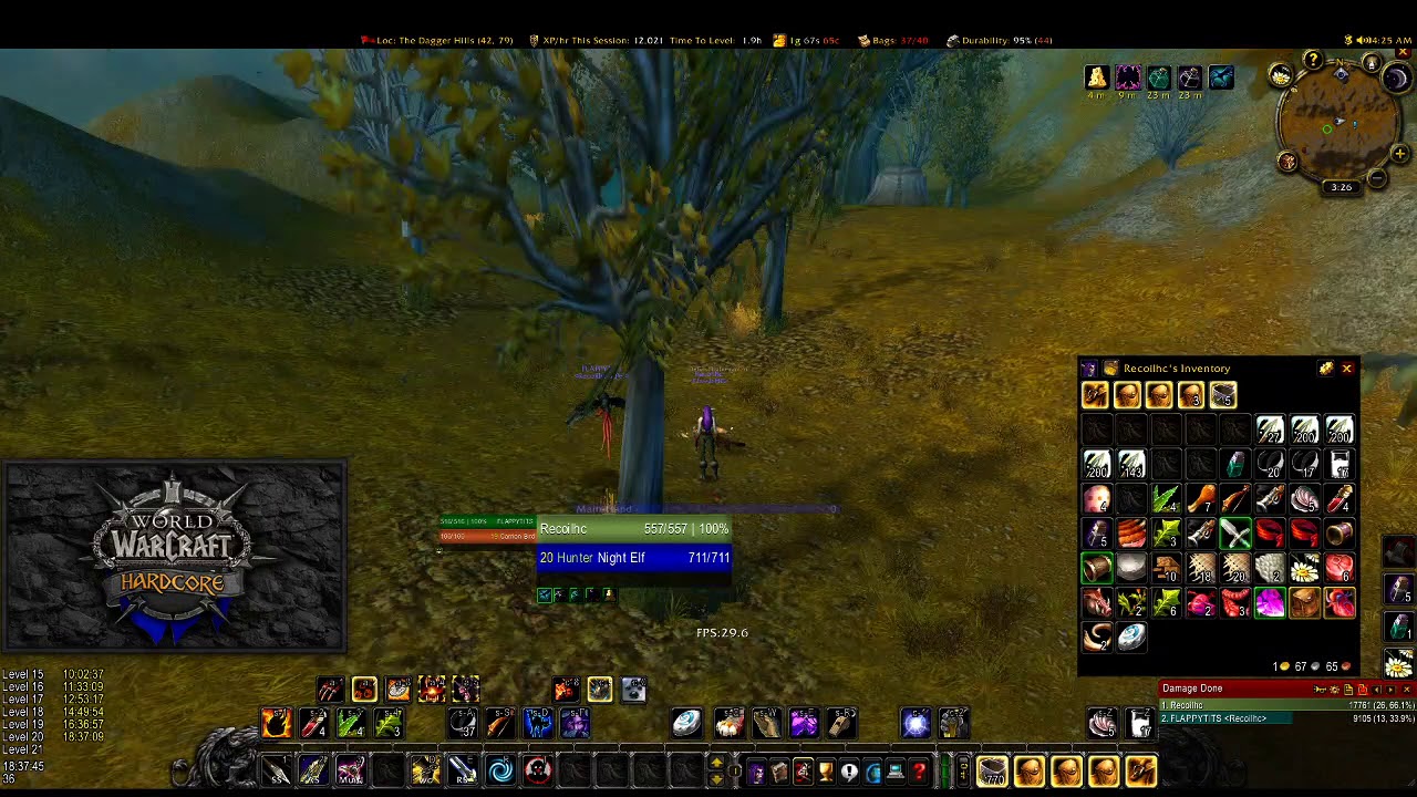 Hardcore Classic World of Warcraft - Hunter Dings Level 20 In Westfall ...