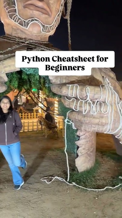 Python cheatsheet for Beginners - YouTube