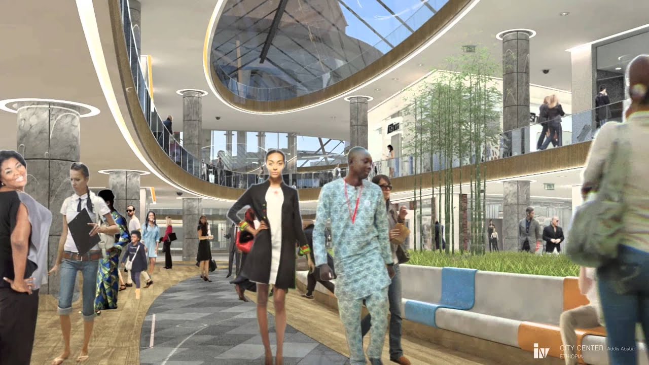 3D Animation , Commercial center - YouTube