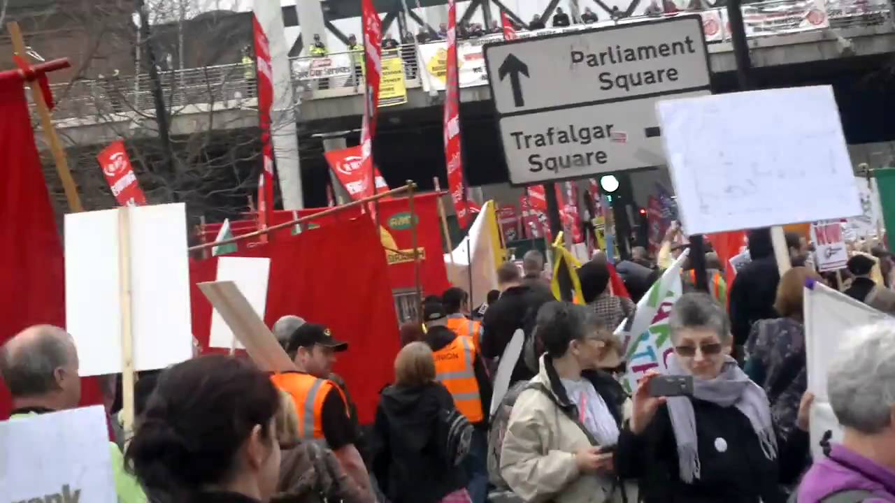 london demo 26th march 2011 - YouTube
