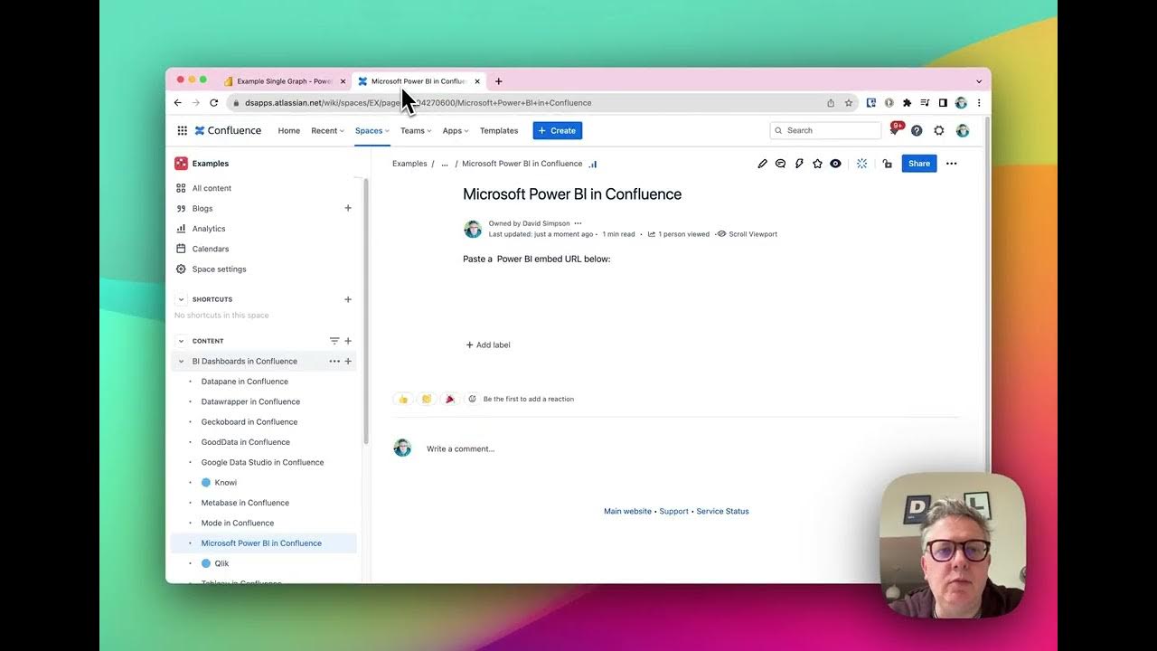 Microsoft Power BI in Confluence, by David Simpson Apps • A product walkthrough - YouTube