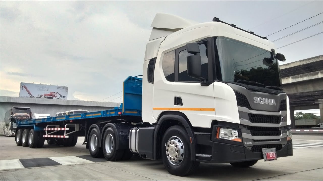 Scania P 410 6X2 + Trailer 2022 - YouTube