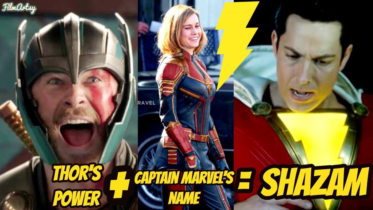 Marvel's Thor and Captain Marvel Continuously Roasts SHAZAM! - Funny ...