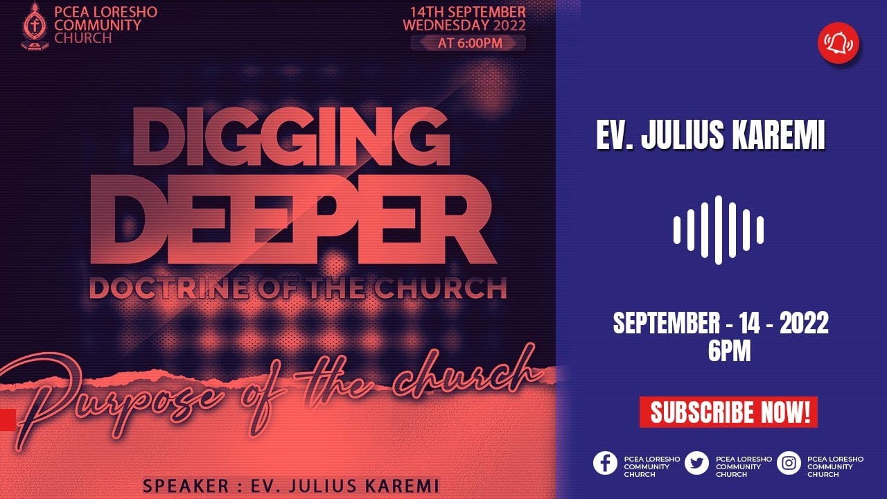 Diging Deeper Series - Doctrine of the Church - Purpose of the church ...