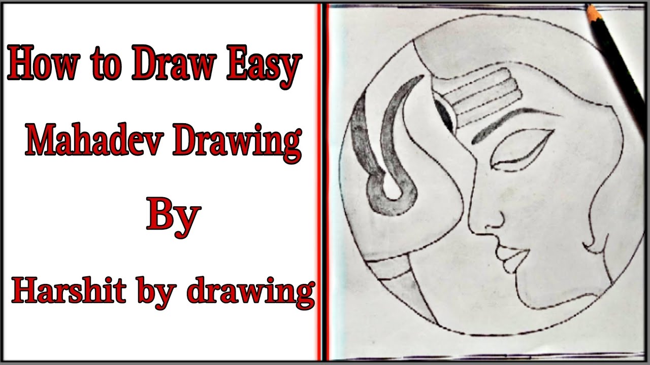 How to Draw Easy || Mahadev Drawing || by pencil sketch || By Harshit ...