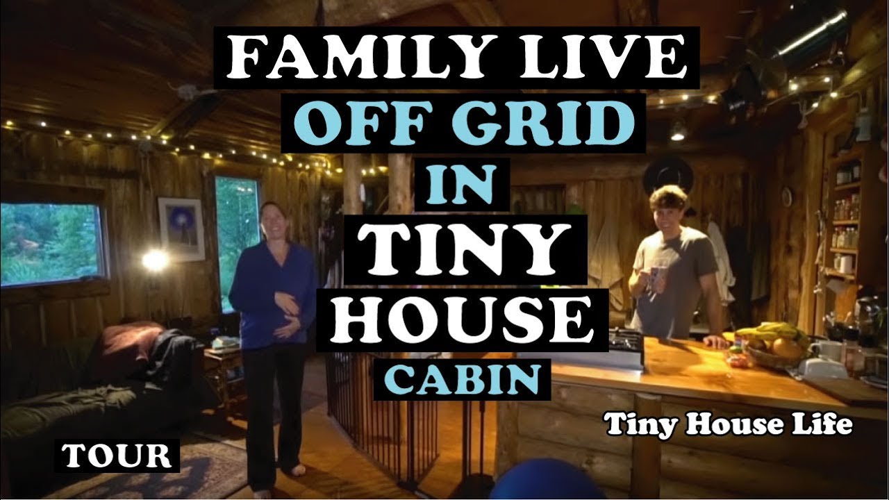 Family Live Off The Grid In a Tiny House Cabin In The Alaskan ...