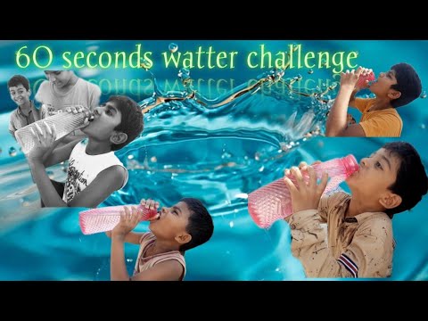 Drinking water challenge with in one minute 🤪😂 || viewers also try this ...