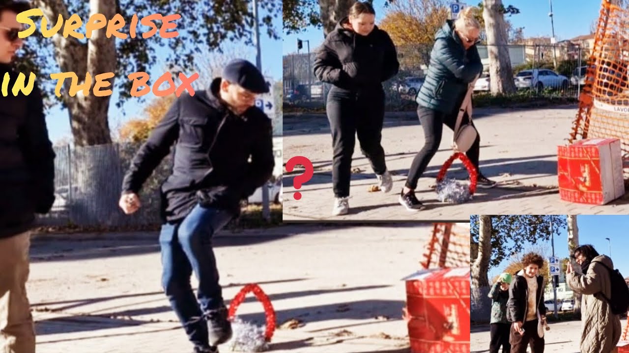 FUNNIEST REMOTE CONTROL PUBLIC PRANK REACTION, SURPRISE FROM THE BOX ...
