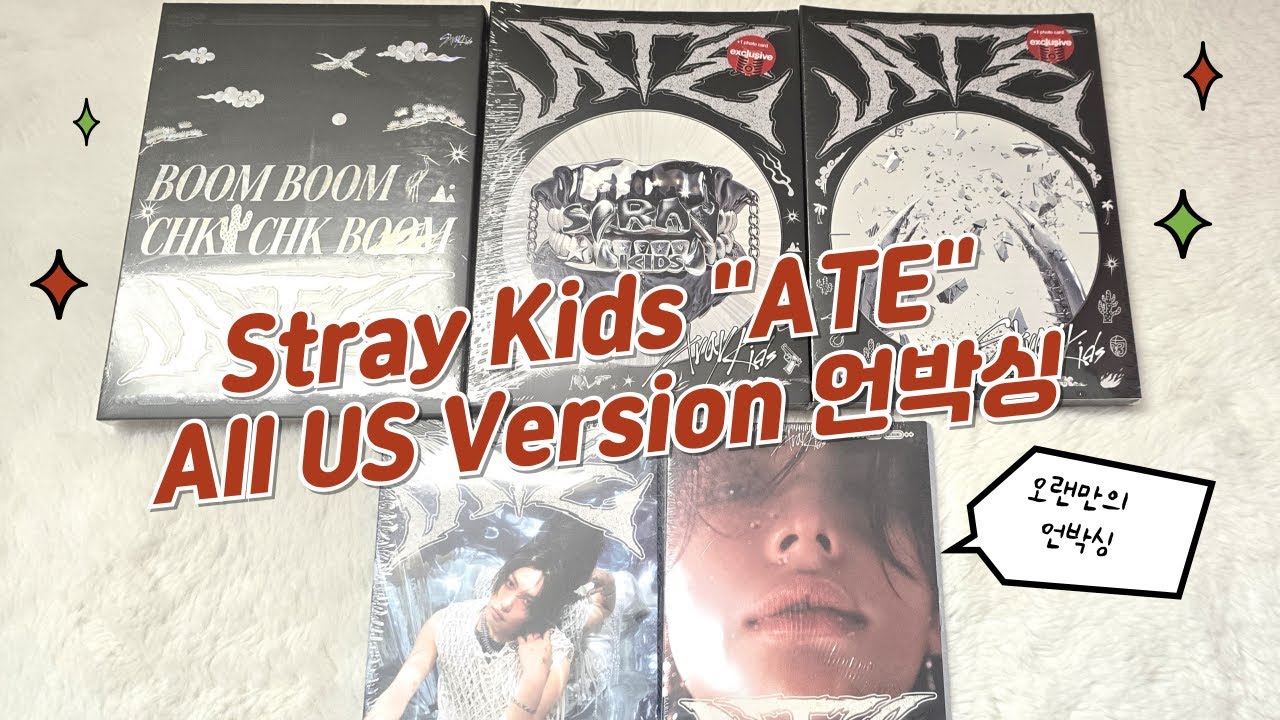 Stray Kids ATE EVERY VERSION (Boom, Chk Chk, ATE , Letter & Accordion ...