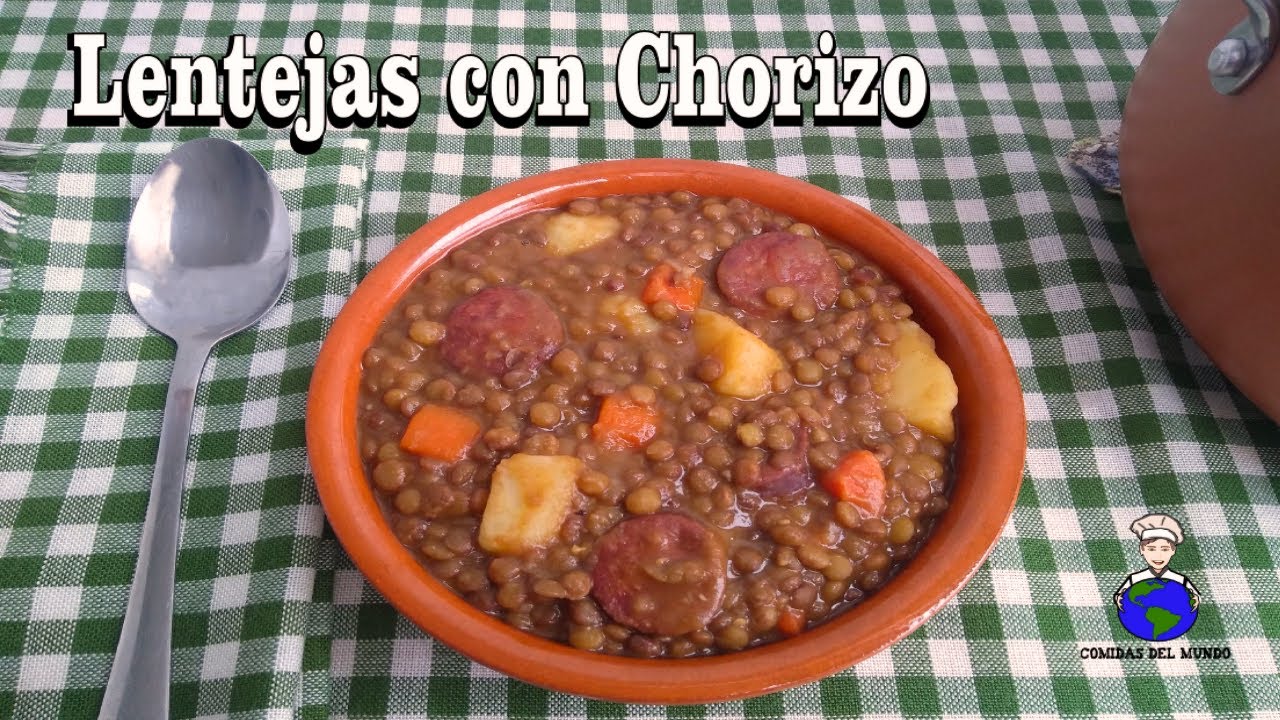 Lentejas Con Chorizo | Receta Tradicional | Cocina Española. - YouTube