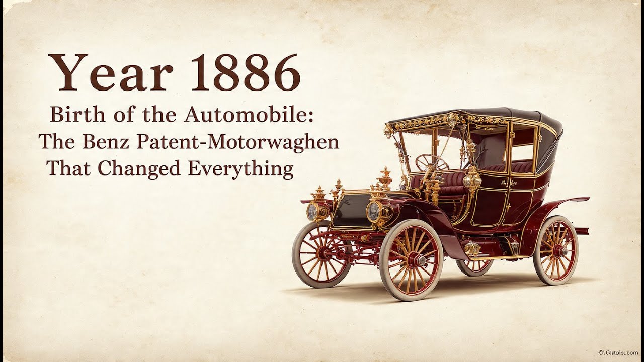 “1886 | Birth of the Automobile: The Benz Patent-Motorwagen That ...